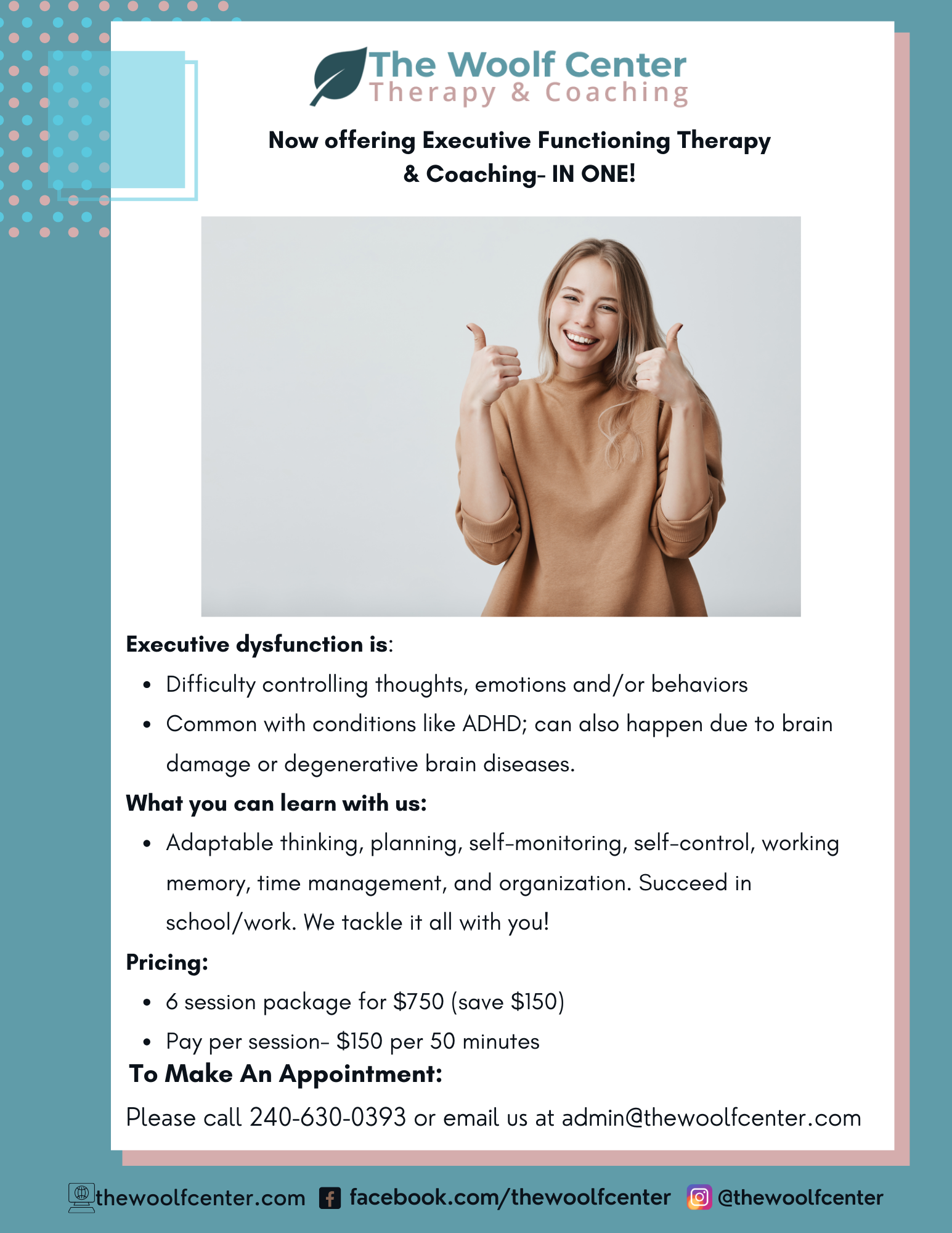 Executive Function & Coaching Rockville MD | The Woolf Center